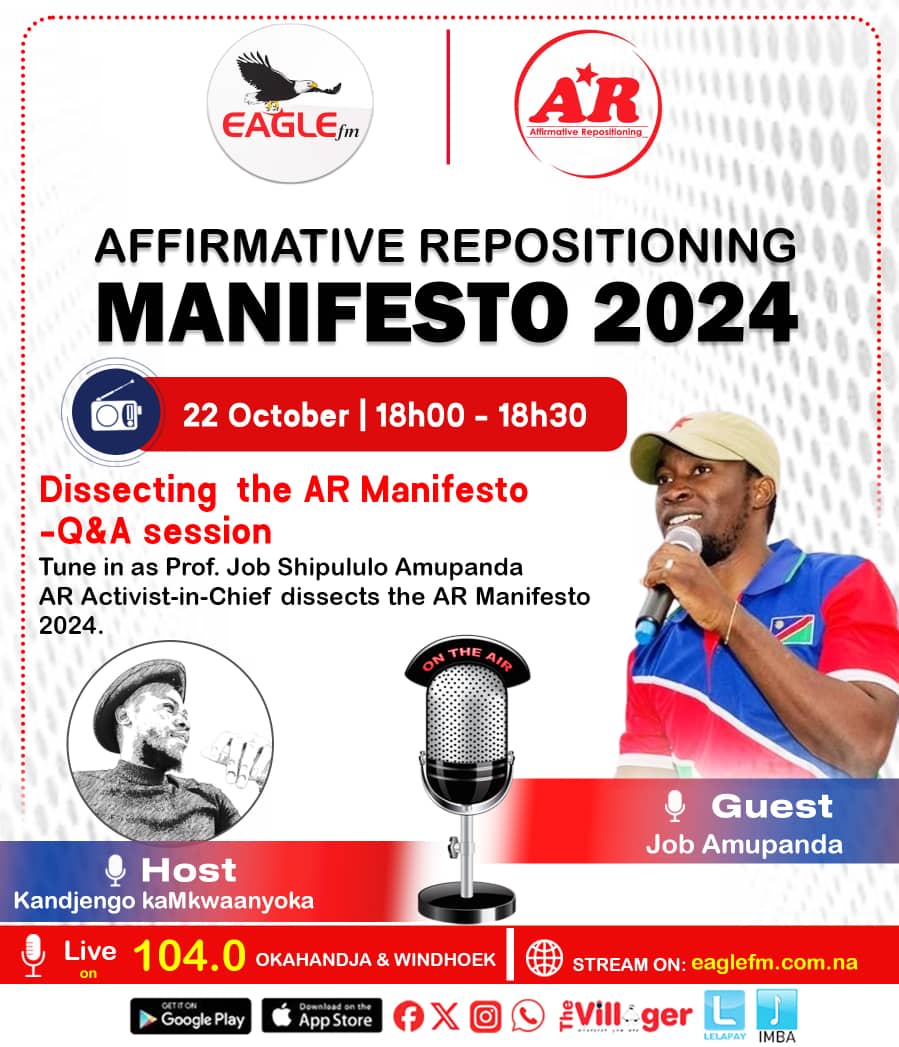 AFFIRMATIVE REPOSITIONING MANIFESTO WITH KANDJENGO (22 OCTOBER 2024 ...