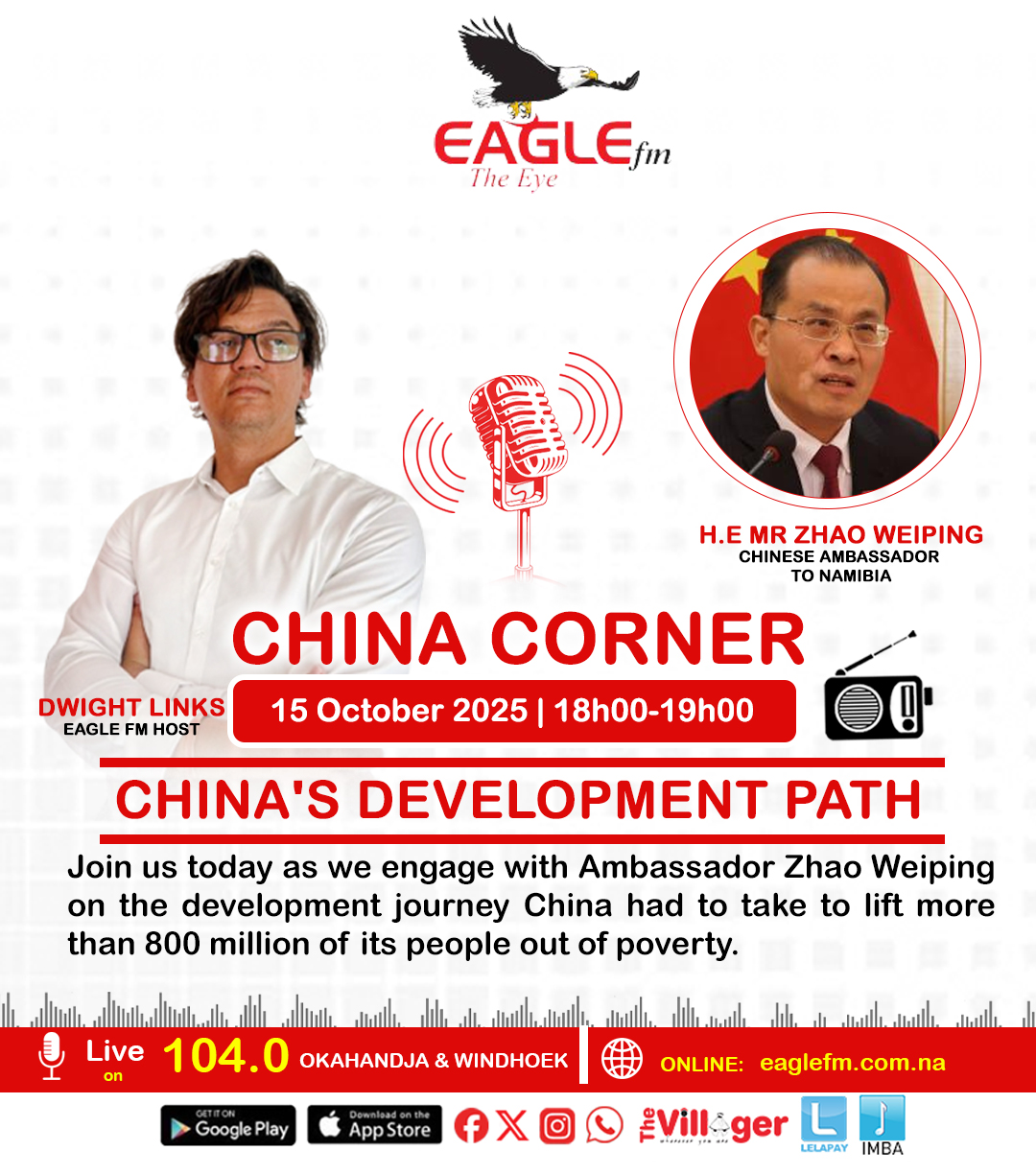 CHINA CORNER WITH ZHAO WEIPING (15 0CTOBER 2025) – Eagle FM